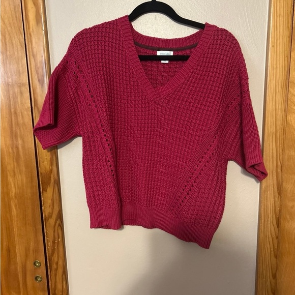 Sundance | Sweaters | Sundance Red Vneck Chunky Knit Sweater | Poshmark